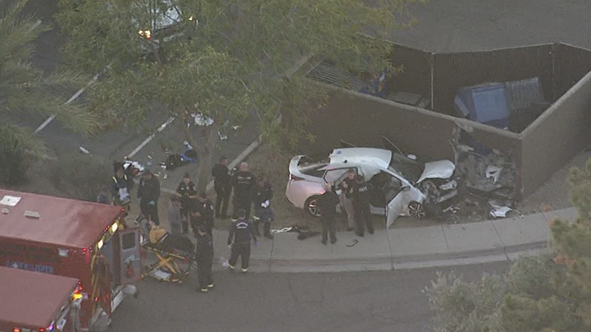 Man killed, two others injured including officer after shooting, crash ...