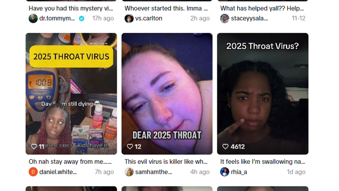 What's with the 'razor blade throat virus' people are complaining about ...