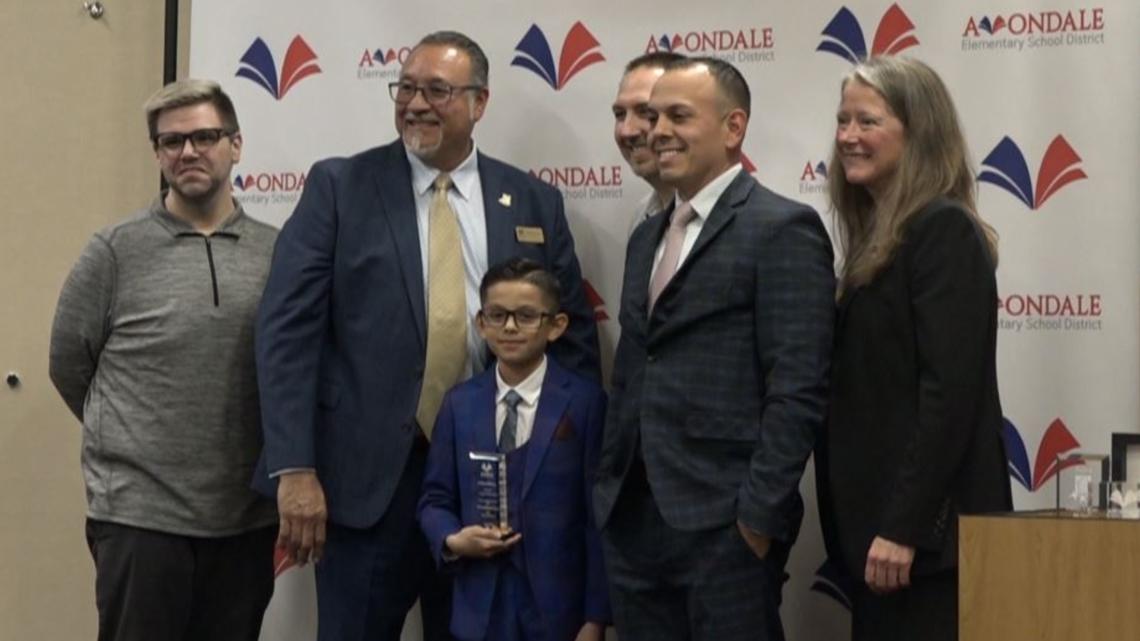 Goodyear boy honored for eagerness to improve road safety | 12news.com