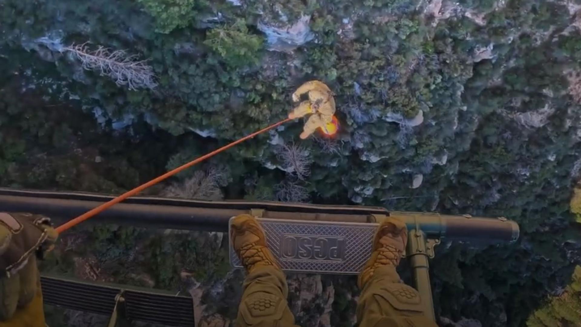 Video shows missing woman being rescued by helicopter in northern ...