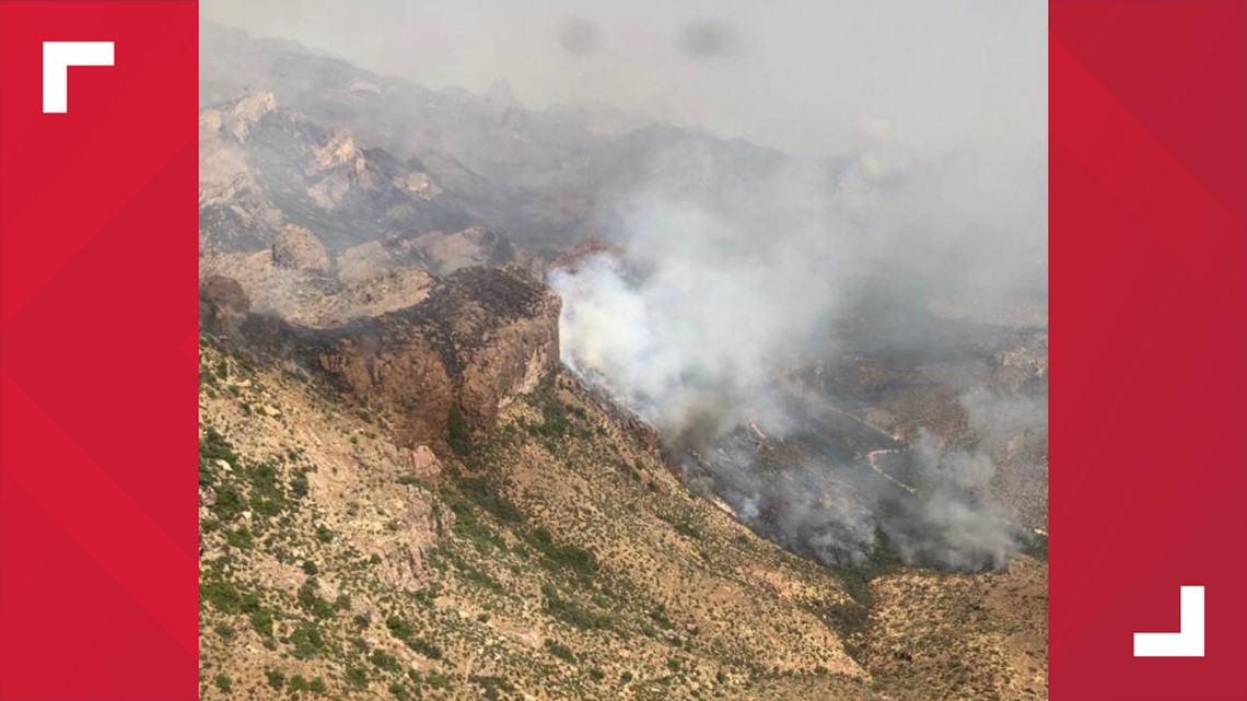 Sawtooth Fire burning 24,600 acres in Superstition Wilderness | 12news.com