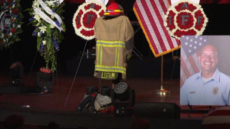 Funeral held for Arizona firefighter who died of cancer | 12news.com