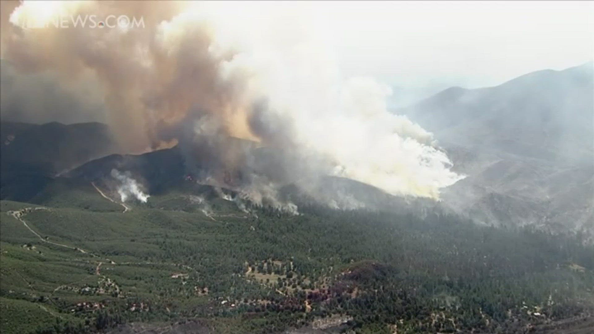 Goodwin Fire grows to over 18,000 acres as Mayer, Poland Junction ...