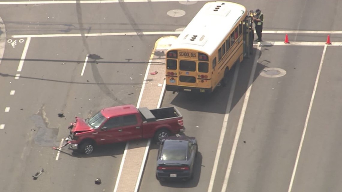 23-year-old woman killed in Mesa crash involving school bus | 12news.com