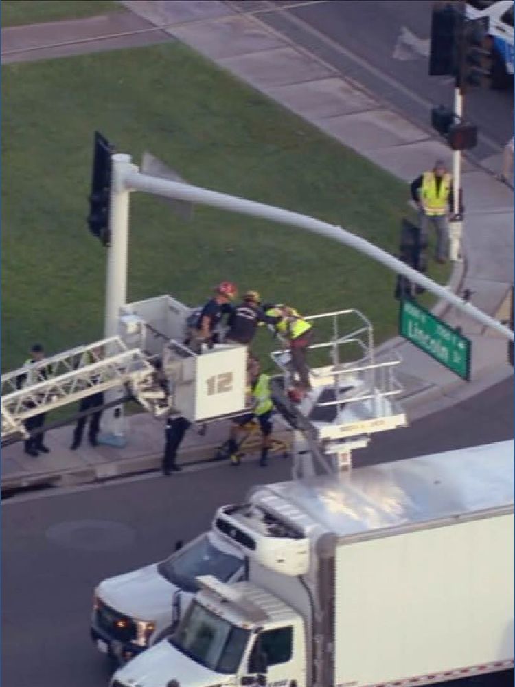 Workers rescued from bucket truck crash in Scottsdale | 12news.com