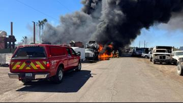 Fire crews battle large fire near Yuma Palms mall | 12news.com