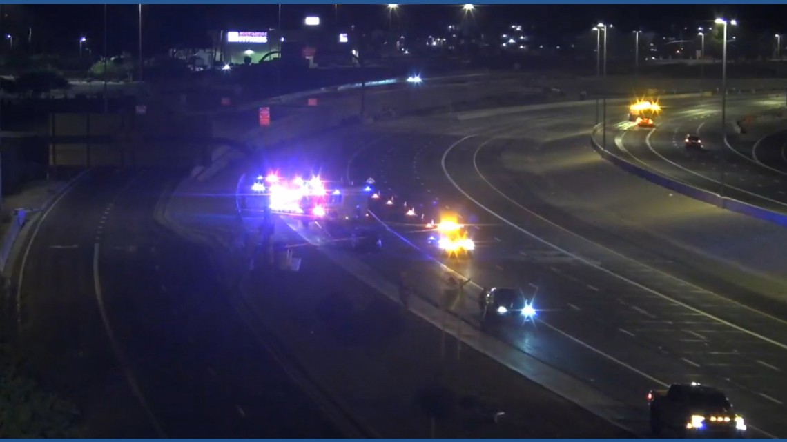 Man found shot dead in burning car along Loop 101 in Glendale | 12news.com