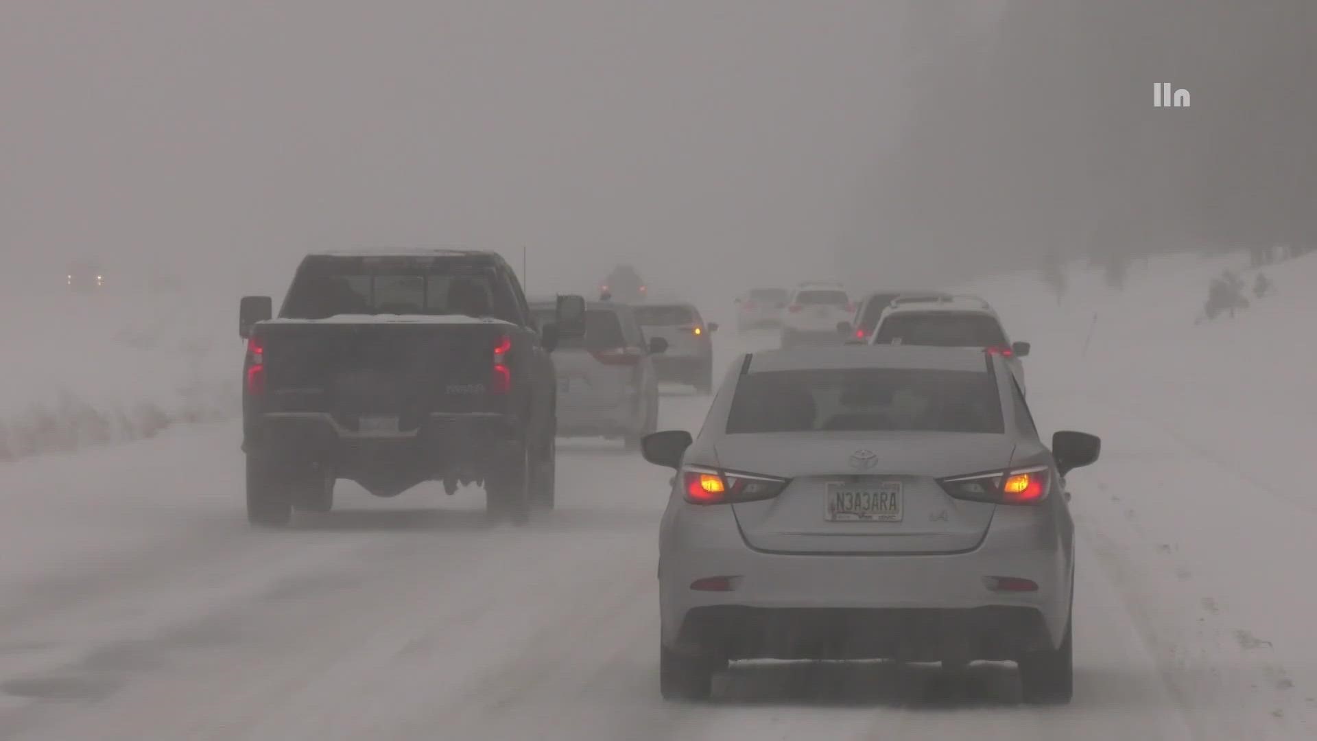 Hundreds of AZ power outages, road closed in winter storm | 12news.com