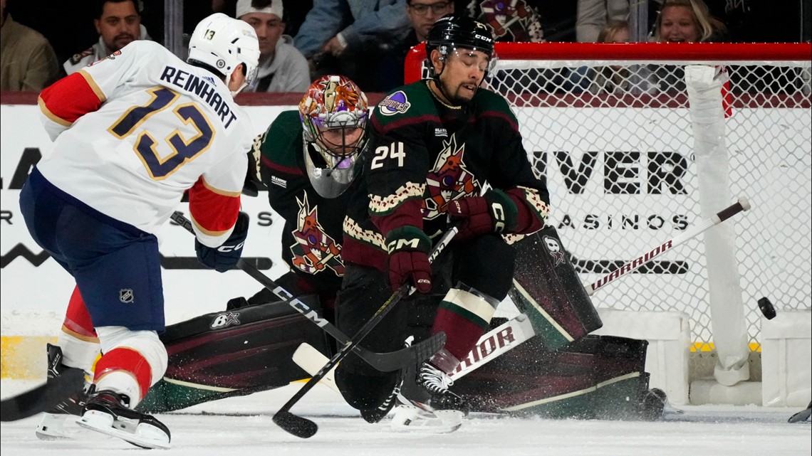 Panthers pull away in third period to beat Arizona Coyotes | 12news.com
