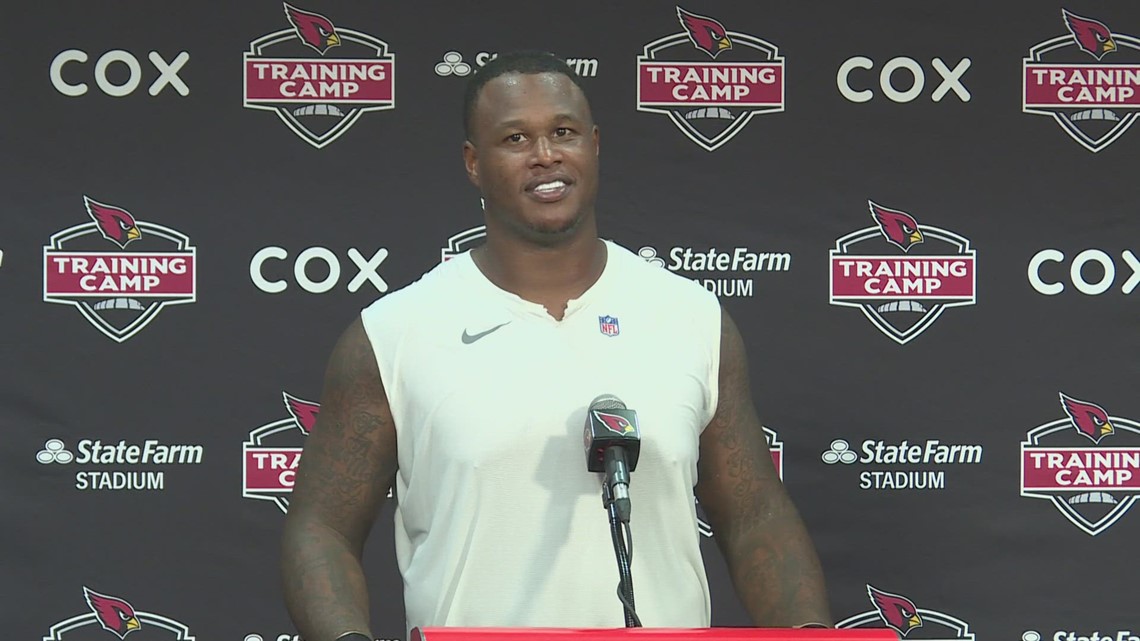 Cardinals offensive linemen hyped for fall season and snacks | 12news.com