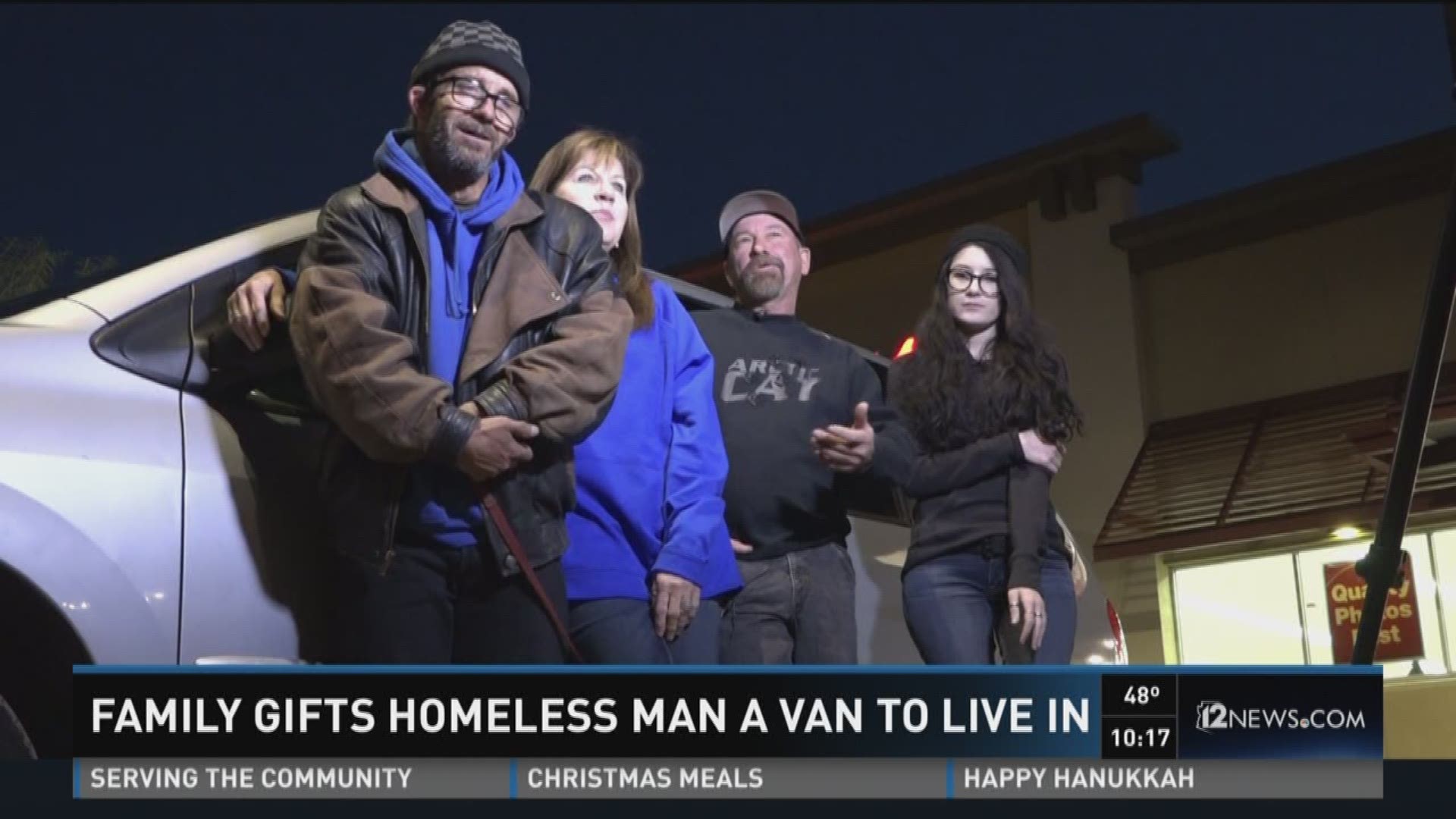 Homeless man receives gift of a lifetime from Valley couple | 12news.com