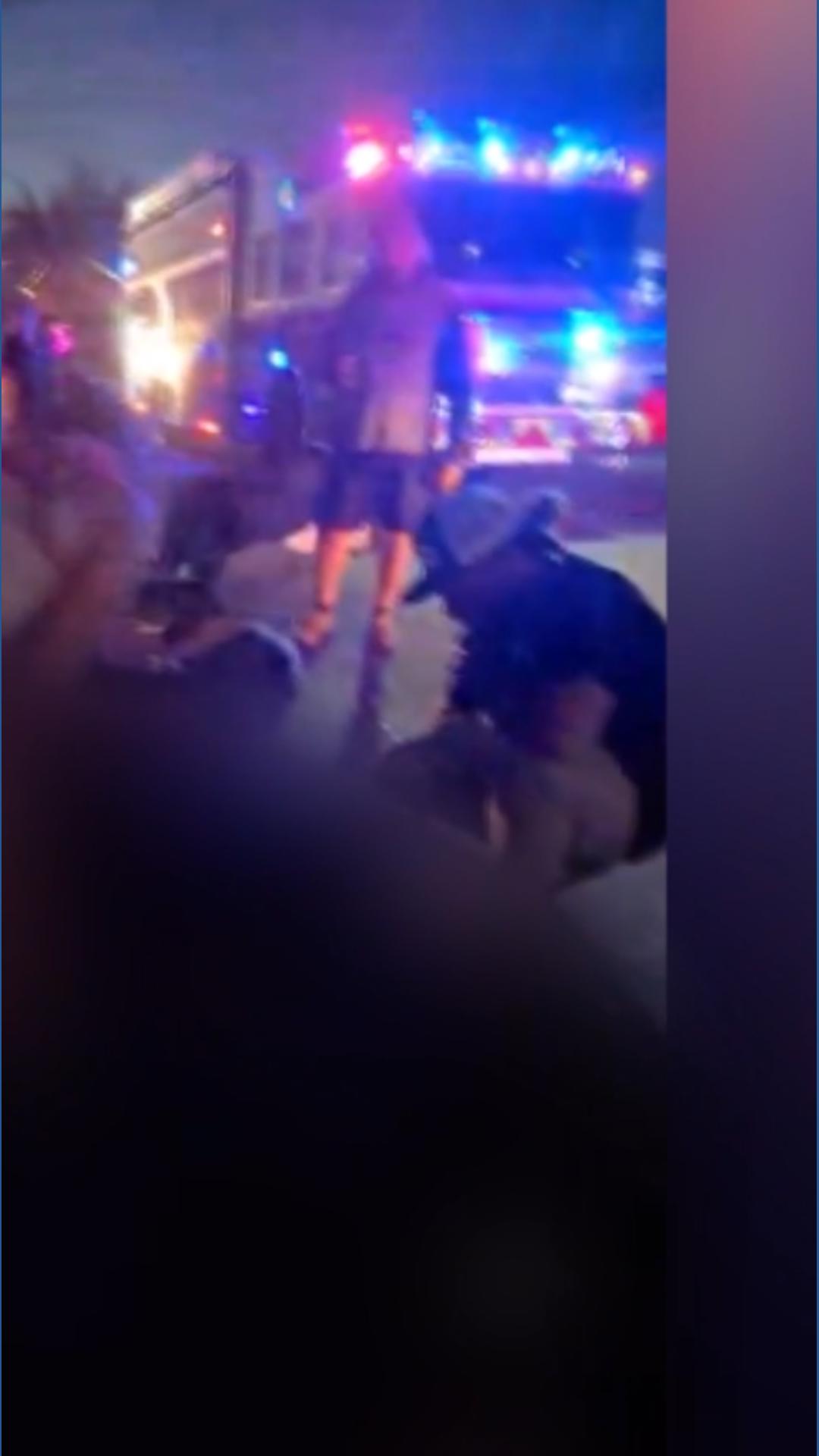 Possible drunk driver hit stopped truck, 8 motorcycles and 3 people in ...