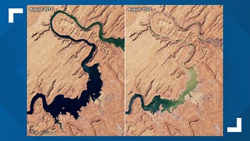 New NASA satellite images show Lake Powell's dry up over 5 years ...