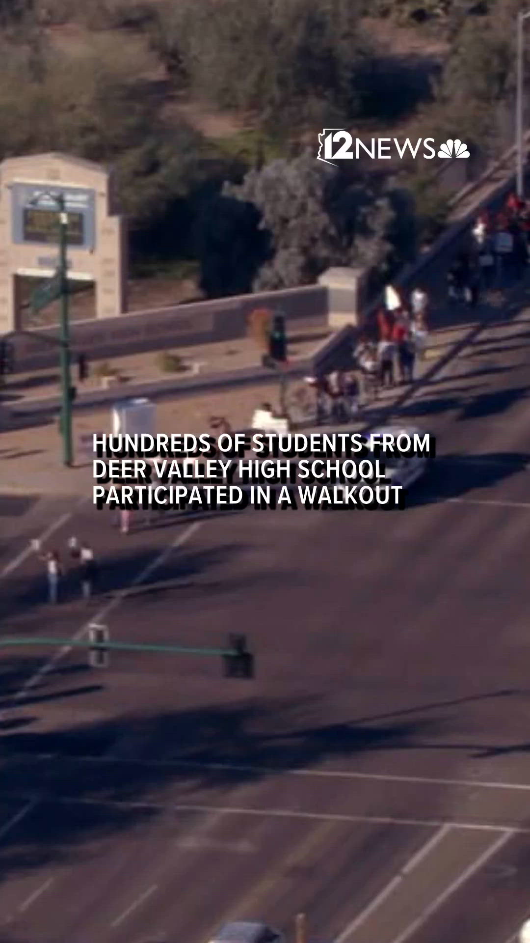 Deer Valley High School students participate in walkout | 12news.com