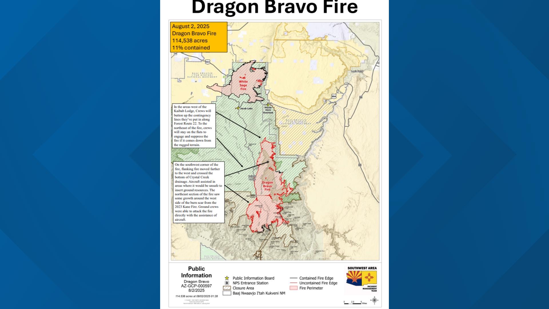 Dragon Bravo wildfire continues to burn in northern Arizona | 12news.com