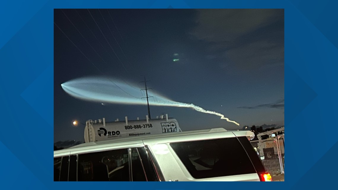 SpaceX Falcon 9 rocket launch seen in Arizona skies | 12news.com