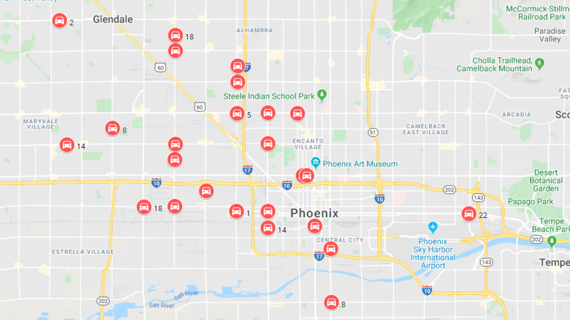 A danger at many speeds: Phoenix's most dangerous intersections ...
