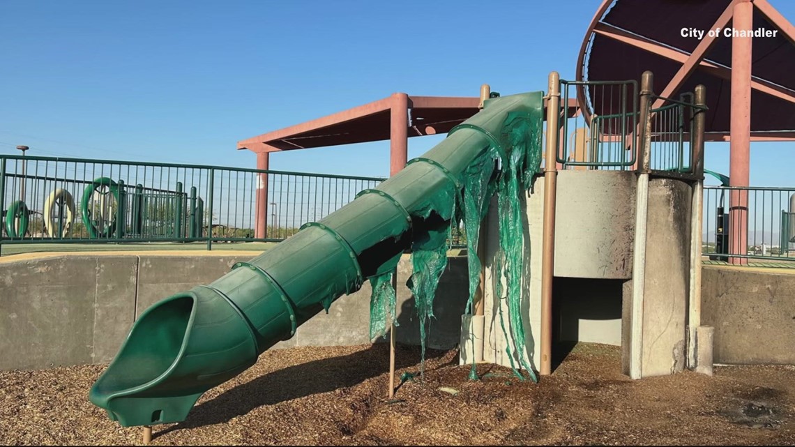 Fireworks damage, close Chandler playground, city says | 12news.com