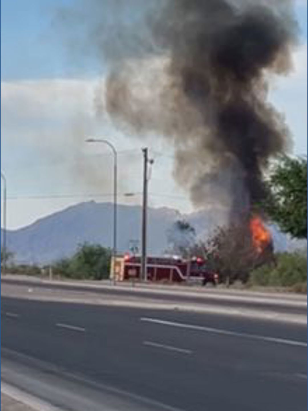 Crews battle brush fire in west Phoenix | 12news.com