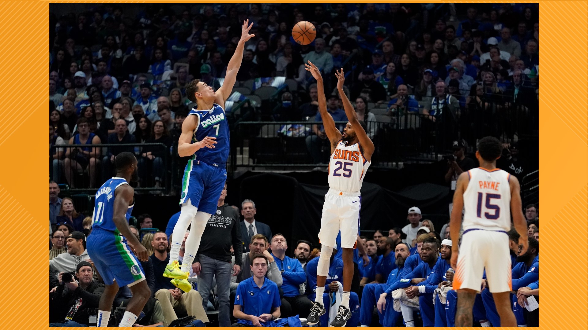 Mavericks preserve big lead, roll past Suns 130-111 | 12news.com