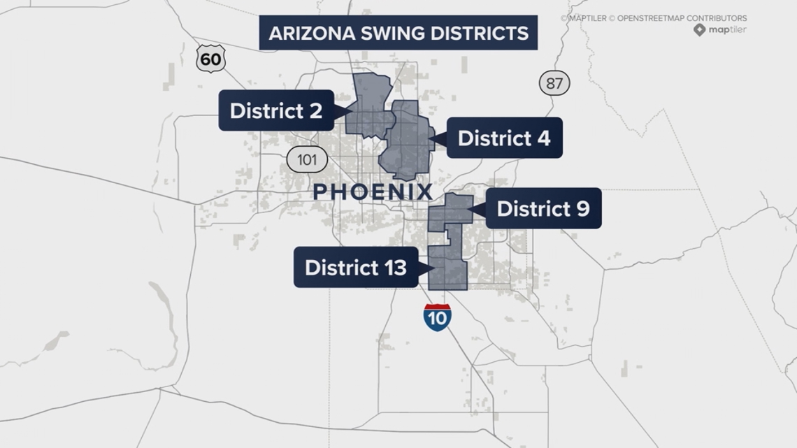 Control of the AZ Legislature could come down to four districts ...