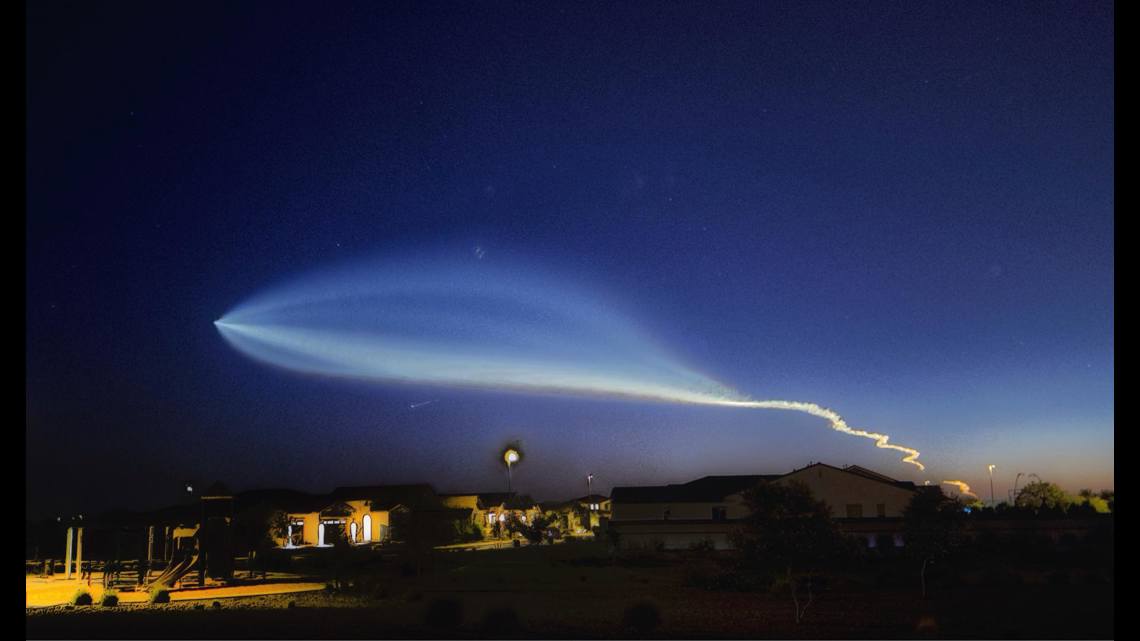 What was the bright light seen streaking across the sky in Arizona ...