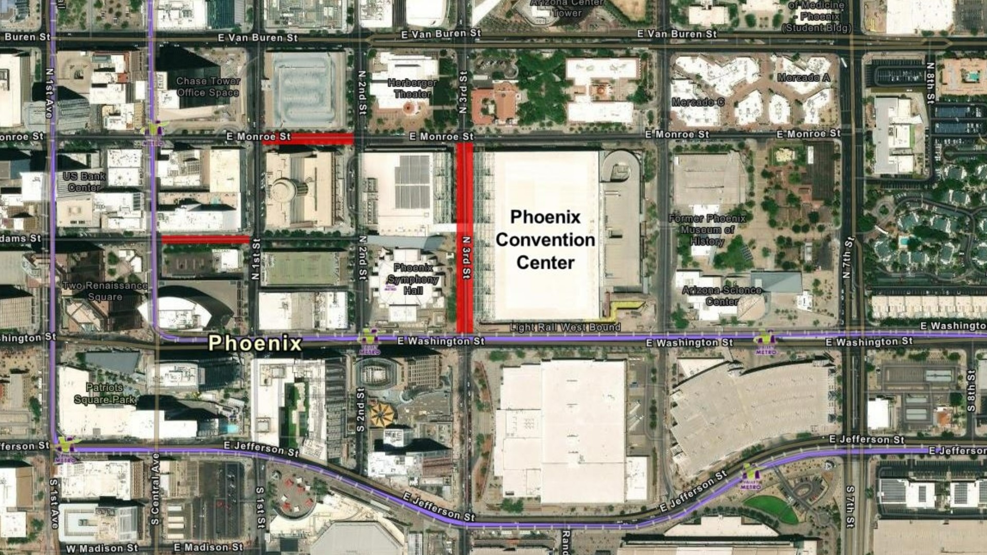 2024 Final Four events: Road closures in downtown Phoenix | 12news.com