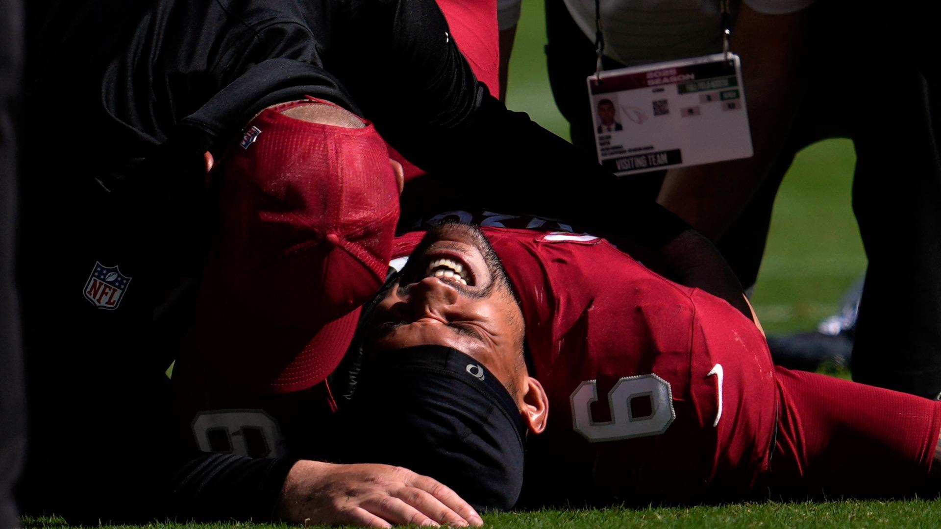 Arizona Cardinals running back James Conner carted off field with ankle ...