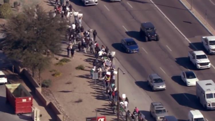 Several protests happen across the Valley as some Arizona schools shut ...