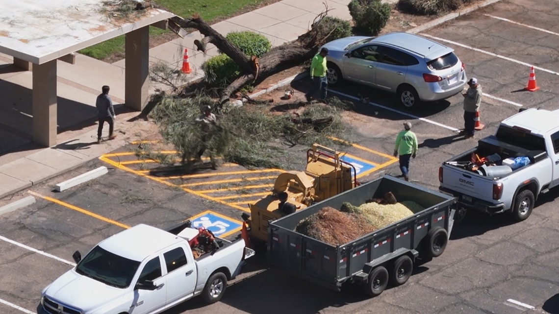 Tempe shifts to recovery mode after destructive microburst | 12news.com