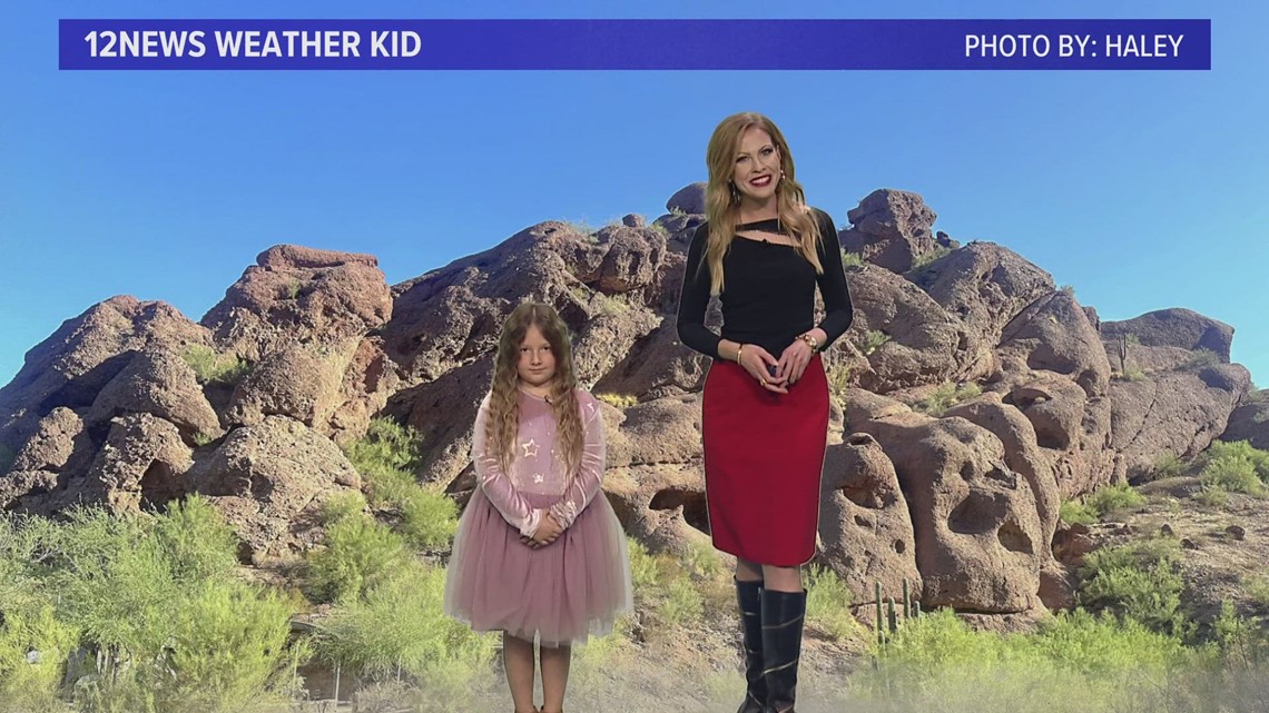 Weather kid, Haley shares the forecast | 12news.com