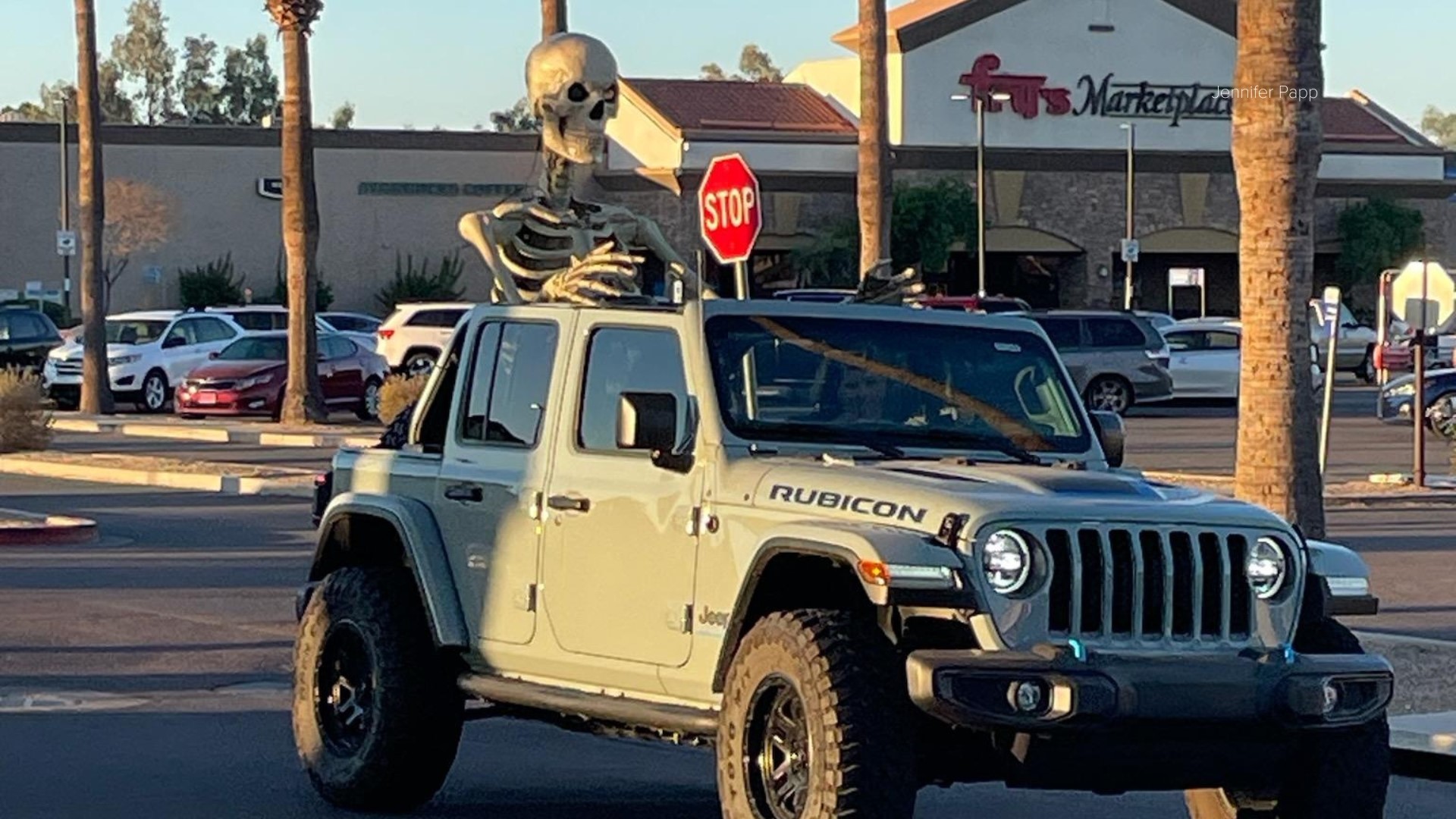 What's with the giant skeleton driving around Gilbert? | 12news.com