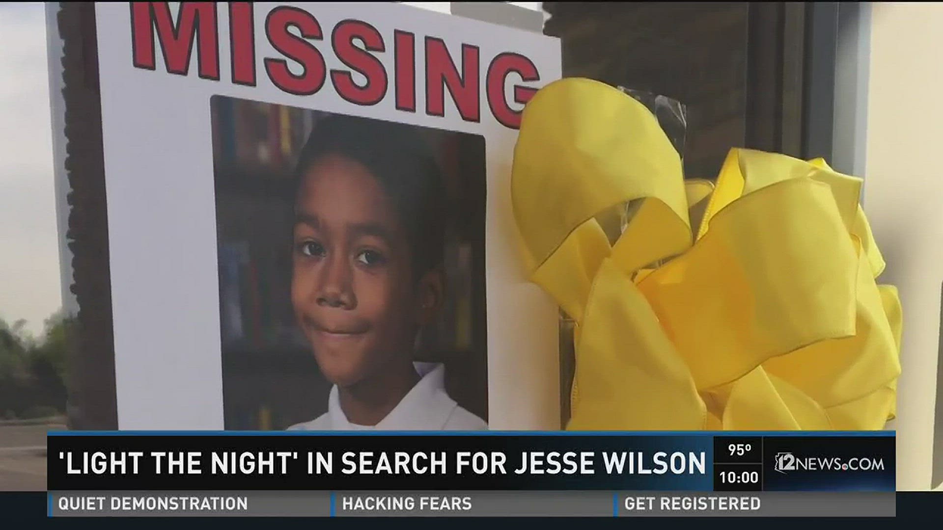 Community lights up the night for missing Jesse Wilson | 12news.com