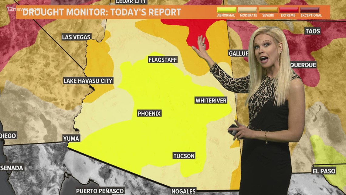 Last 2021 drought monitor shows driest Arizona of the year | 12news.com
