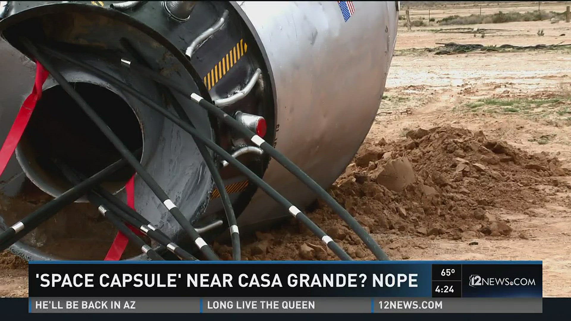 'Space capsule' appears near Casa Grande | 12news.com