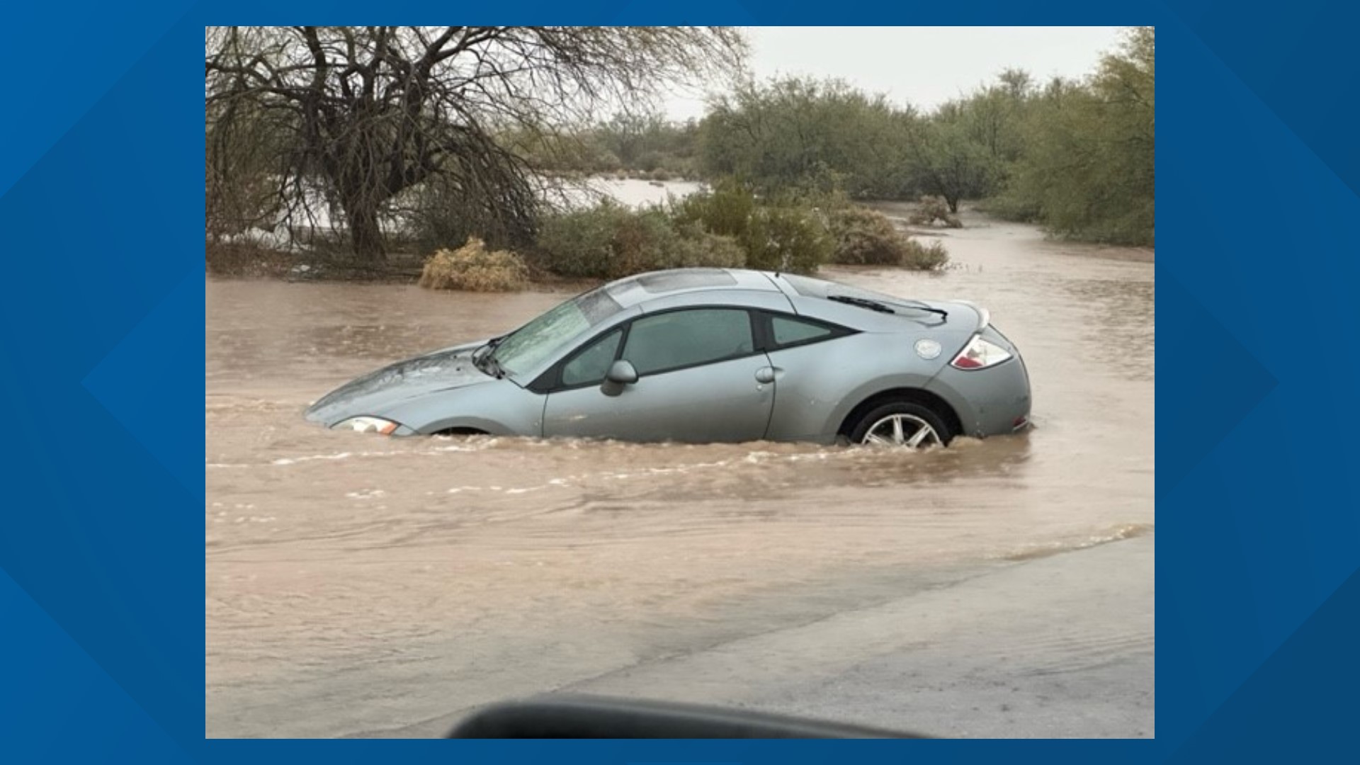 Roads flooded in Pinal County due to heavy rainfall | 12news.com