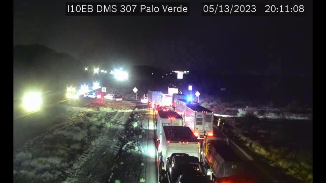 I-10 eastbound closed in Buckeye following deadly crash | 12news.com