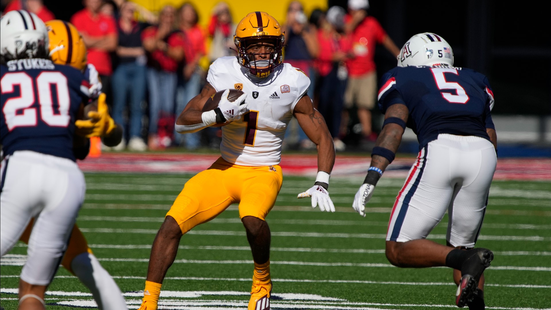 UA beats ASU 38-35 | 12news.com