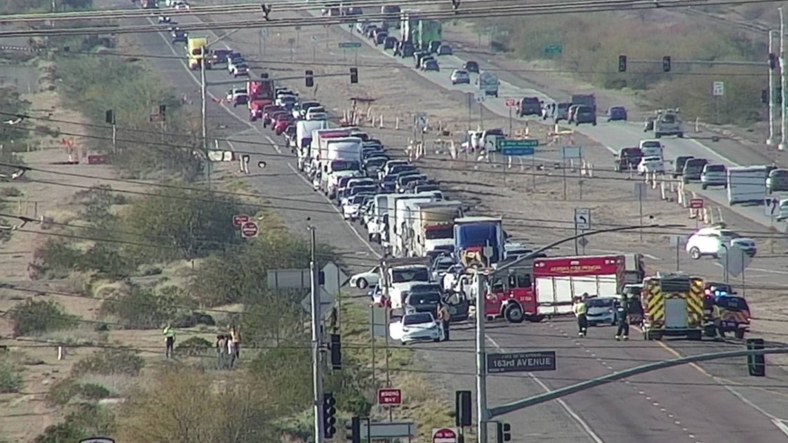 All lanes are open near Grand Avenue and SR 303 | 12news.com