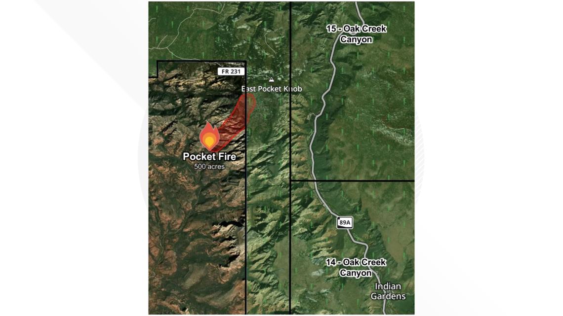 Pocket Fire size updated as firefight continues in Arizona | 12news.com