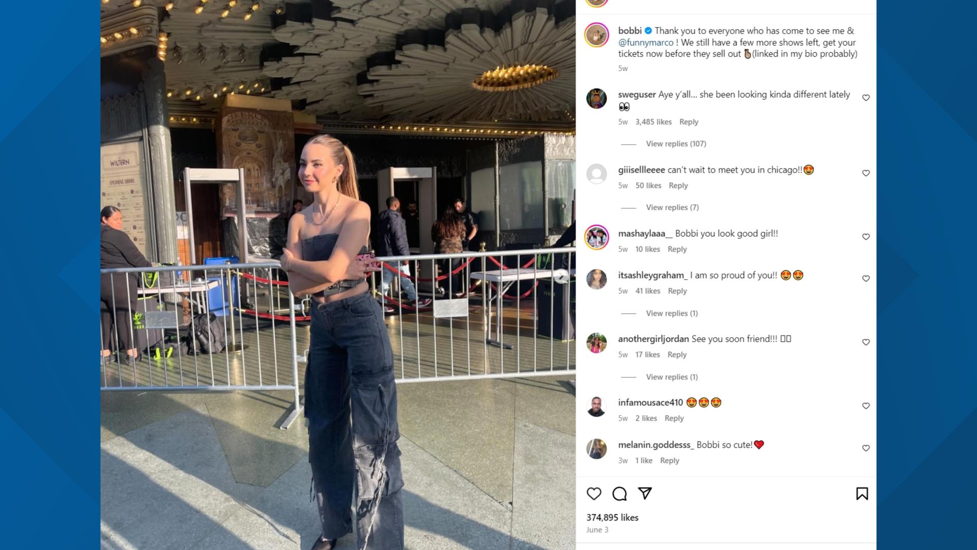 Cardinals CB carries podcaster Bobbi Althoff out of bar | 12news.com