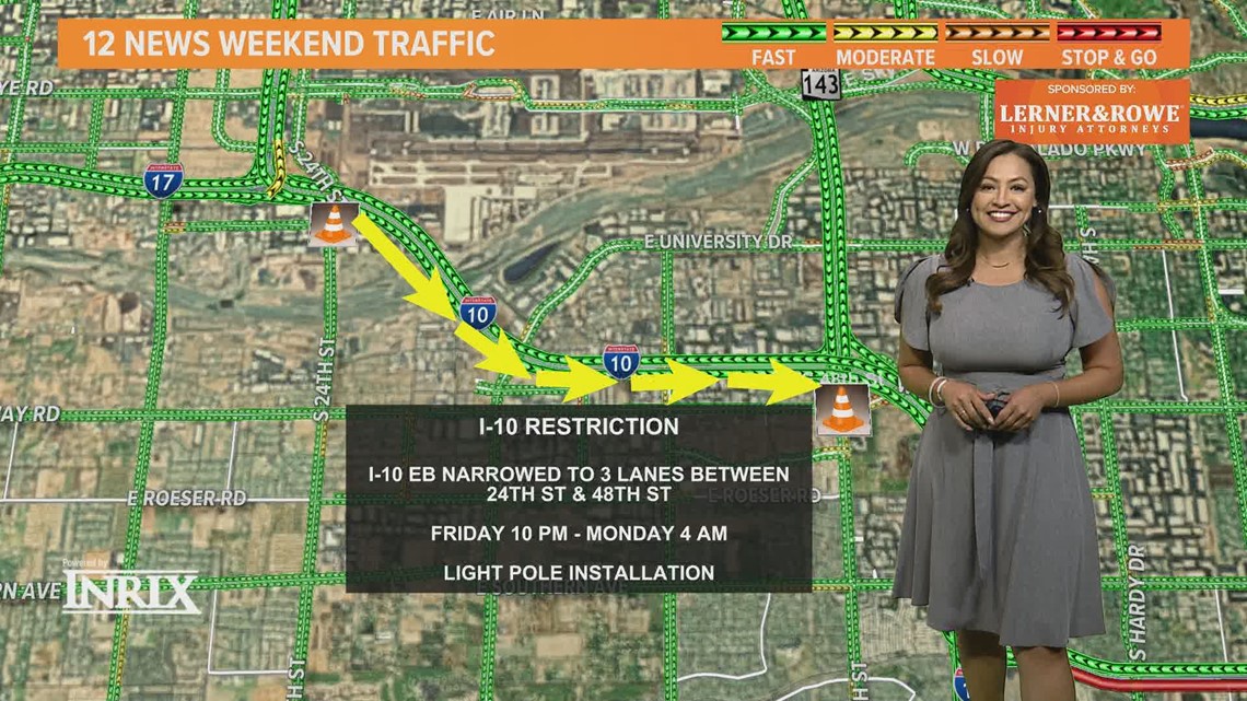 Weekend traffic report for Phoenix roads: May 13 - May 16 | 12news.com