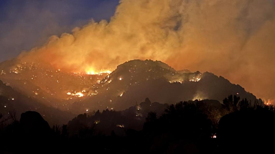 Kirkland Fire burns 750 acres in Yavapai County in Arizona | 12news.com