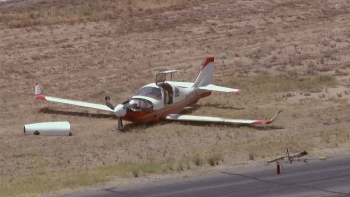 Small plane goes off runway at Queen Creek airpark | 12news.com