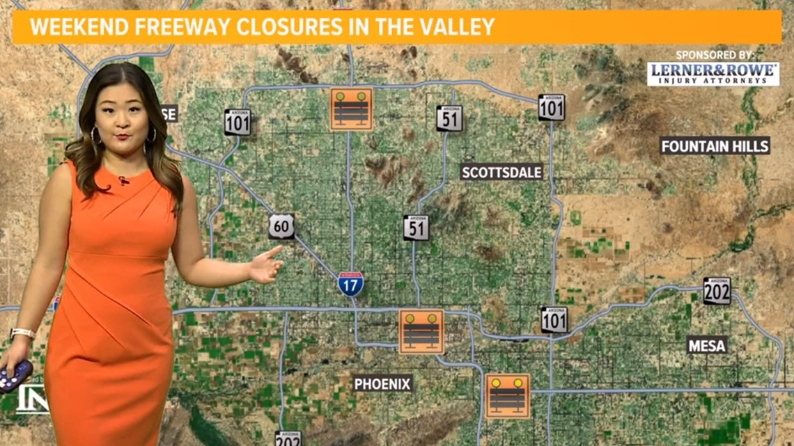 Phoenix weekend traffic closures June 16 - 19 | 12news.com