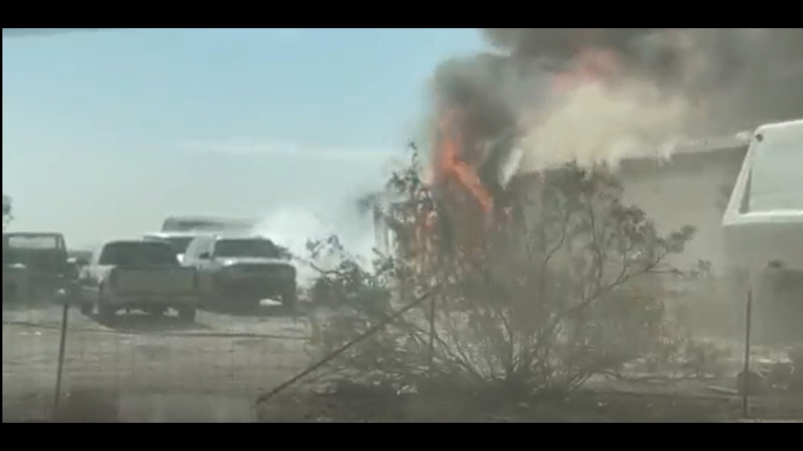 Surprise house fire sends 1 to the hospital | 12news.com