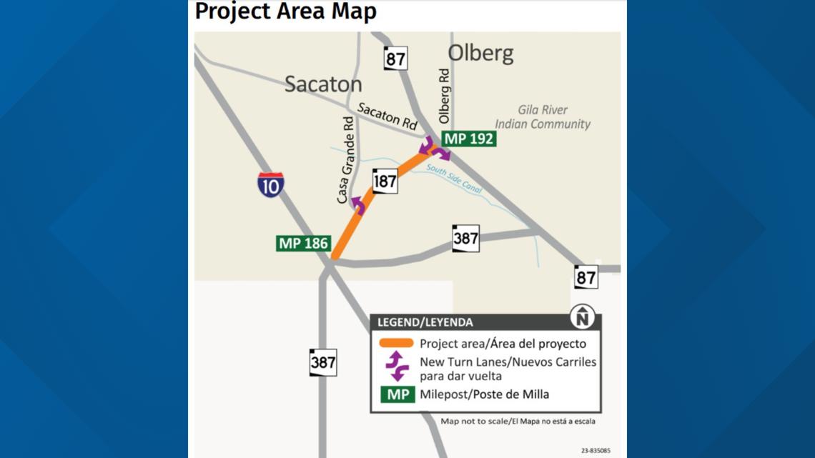 ADOT project to reduce traffic congestion on State Route 187 in Arizona ...