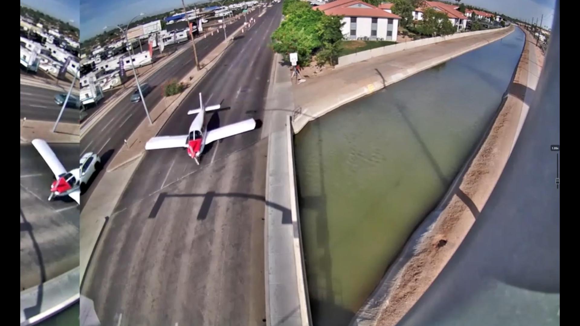 Small plane forced to land near Mesa canal due to 'mechanical problem ...