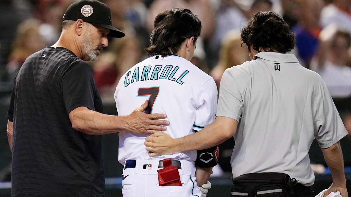 Corbin Carroll returns to D-backs lineup a day after injury | 12news.com