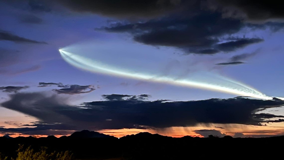 Rocket launch from California seen in Arizona | 12news.com